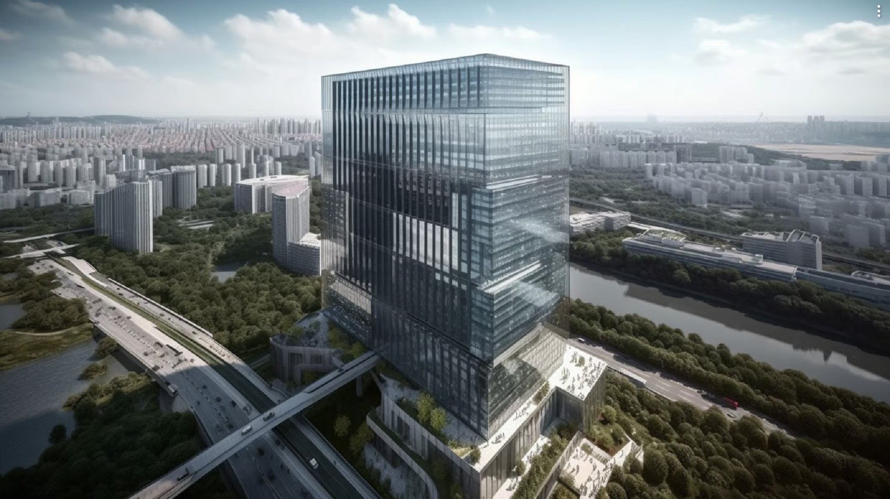 stable diffusion建筑鸟瞰风格lora模型-LUMIGO